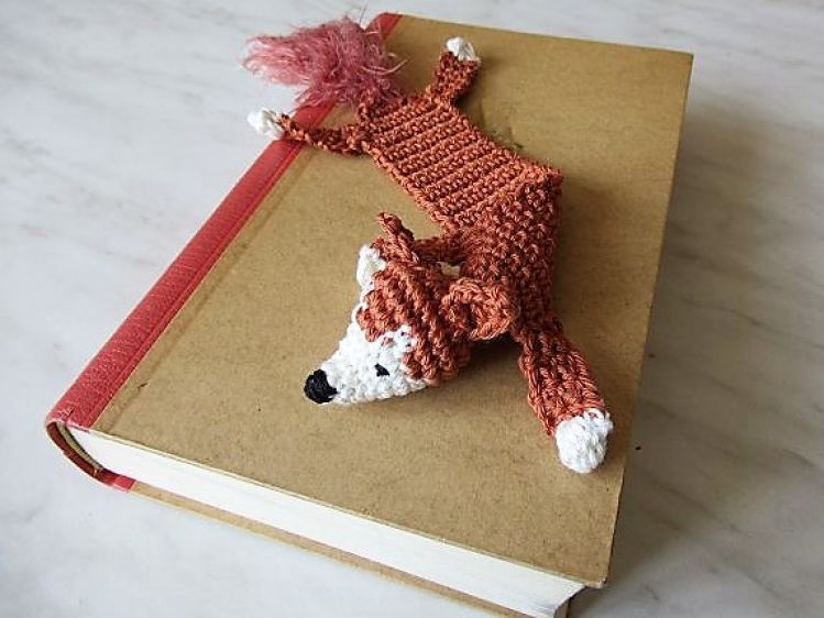 Häkelanleitung Lesezeichen Fuchs - myPatterns.de